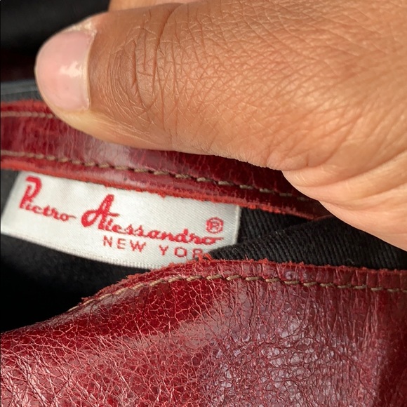 pictro alessandro new york | Bags | Pictro Alessandro Red Leather Purse ...